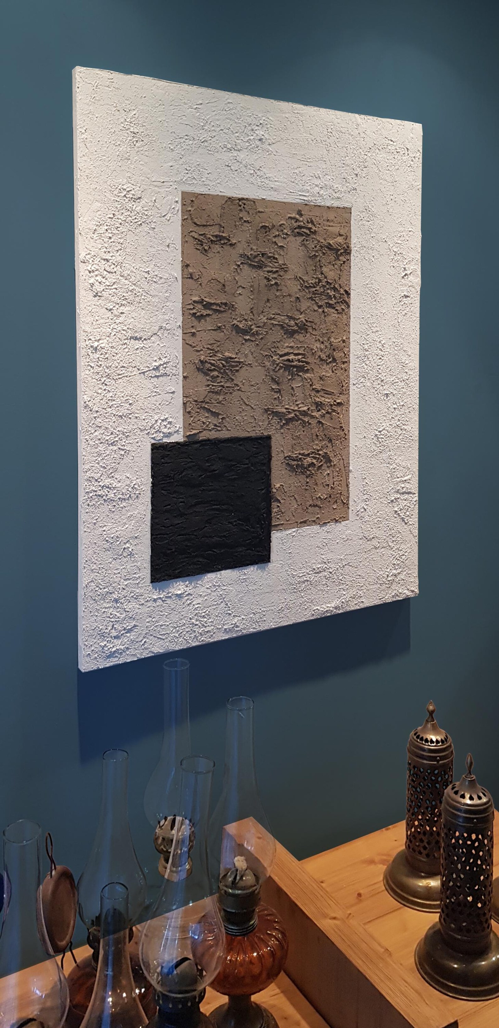 3D Plaster Painting,large Wall Painting for Modern Home Decor, 3D ...