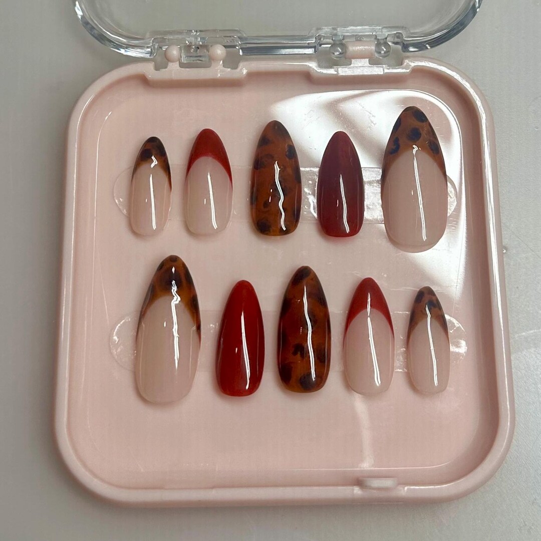 3d Cherry Press on Nails, 8 Ball Nails, Colorful Nails, Festival Nails ...