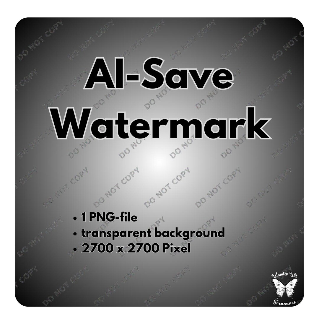 Ai-resistentes Wasserzeichen PNG do Not Copy Wortgitter Für Bildschutz ...