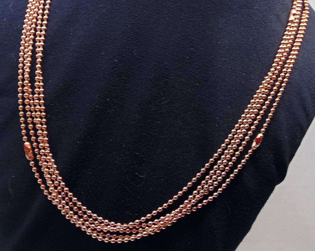 COPPER BALL CHAIN Necklaces ~ 24