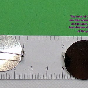Round Pin Back 1" Disc ( 25mm) With 1 Inch Locking Bar You Glue-on ...