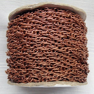 6mm X 9mm Double Link Antique Copper ROPE CHAIN Sturdy Good for ...