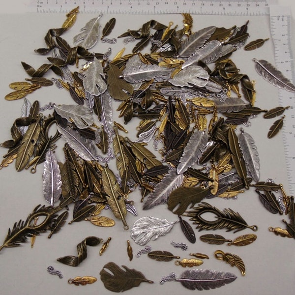 Metal Feathers - Etsy