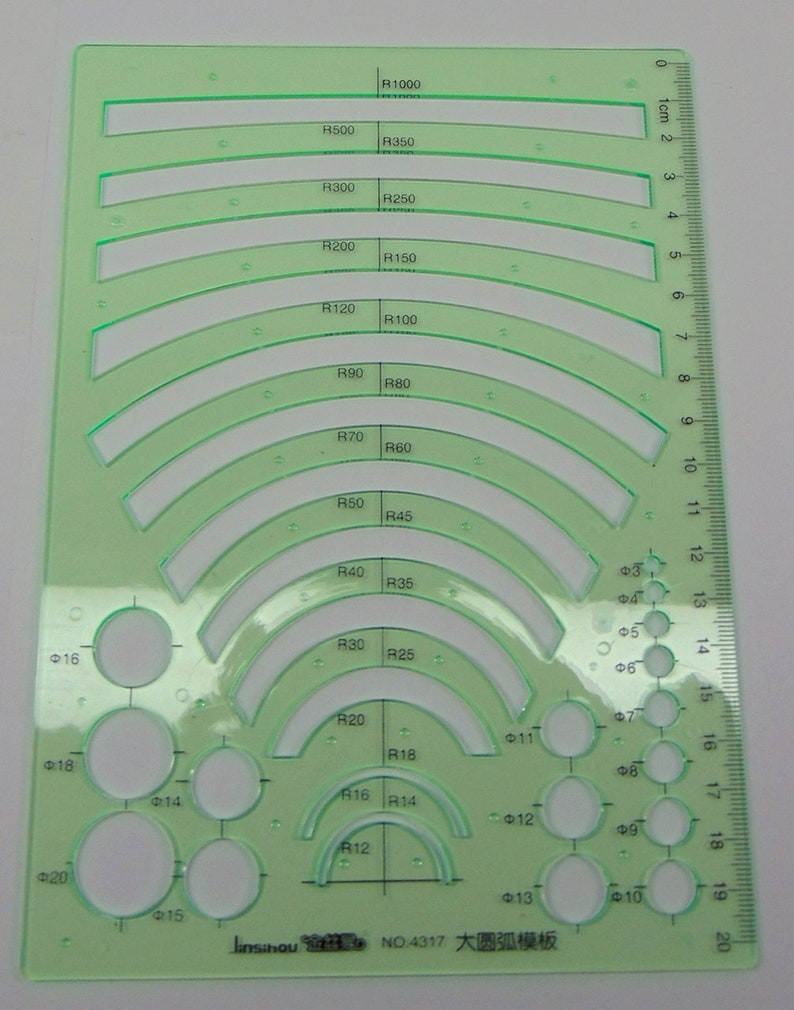 Set of 6 STENCIL Templates and Rulers for Math Art Drawing - Etsy