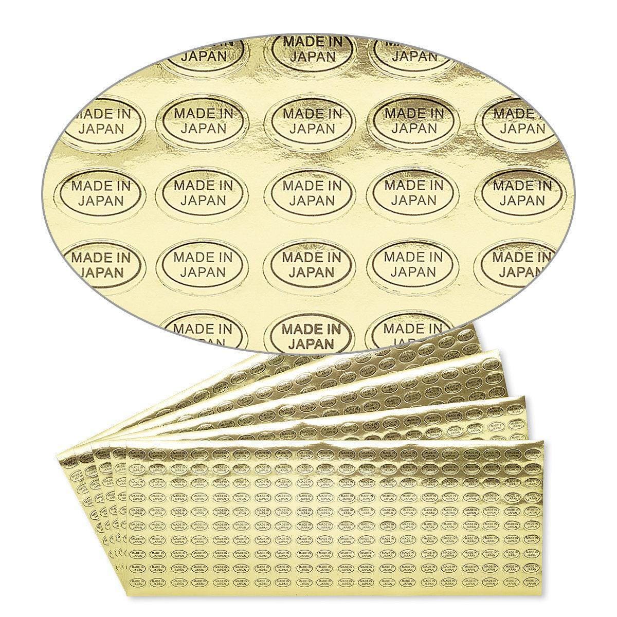 Adhesive Labels Tags ~marked "made in Japan" Qty 100 - 1000 Peel off ...