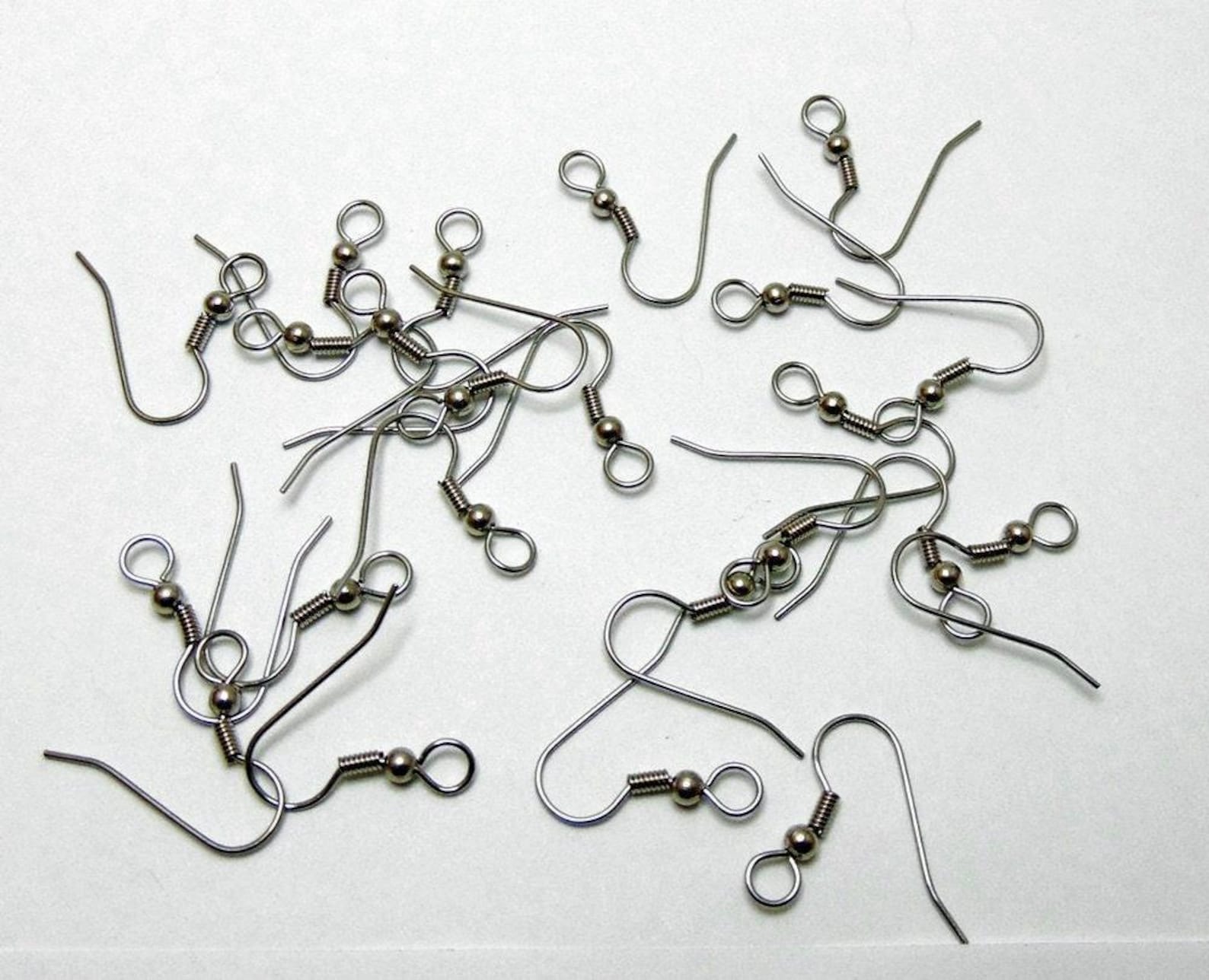 Stainless Steel Ear Wires ~ 5mm End Loop ~ Versatile French Hooks With ...