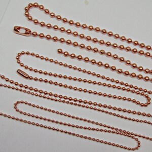 Pure COPPER Waist Chain ~ Round Ball ~ 3 Sizes Available ~ Natural ...