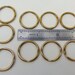 Solid Brass Split Rings 24mm (0.97") and 18mm (0.74") Non Corrosive No ...