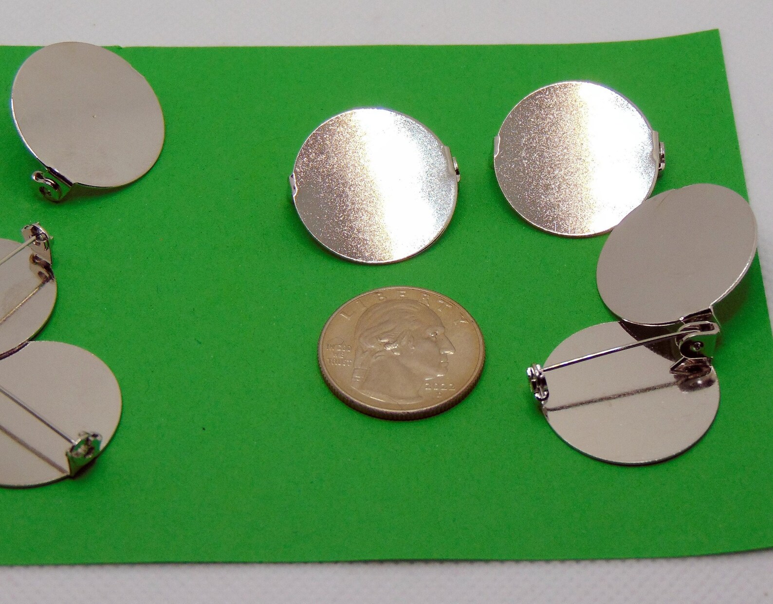 Round Pin Back 1" Disc ( 25mm) With 1 Inch Locking Bar You Glue-on ...