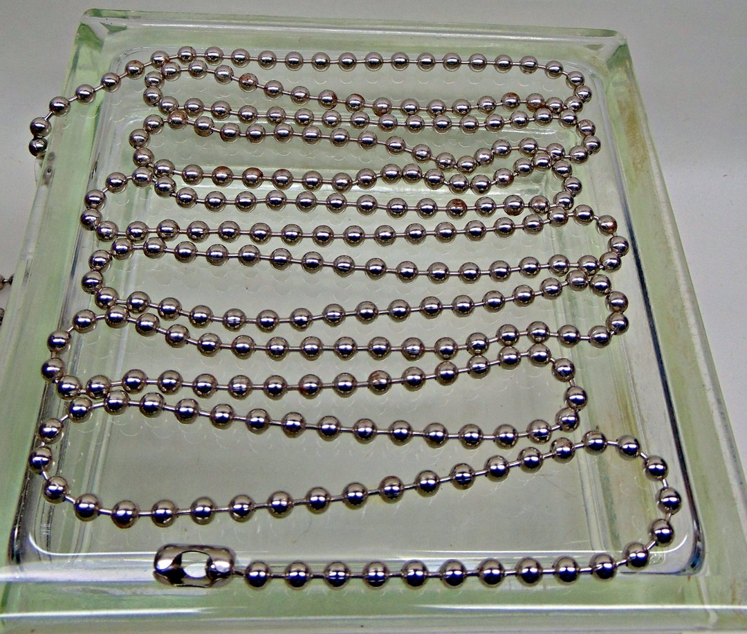 6.3mm Ball Chain #13 NPS for Crafts and Necklaces ~ Bulk Lengths 6mm ...