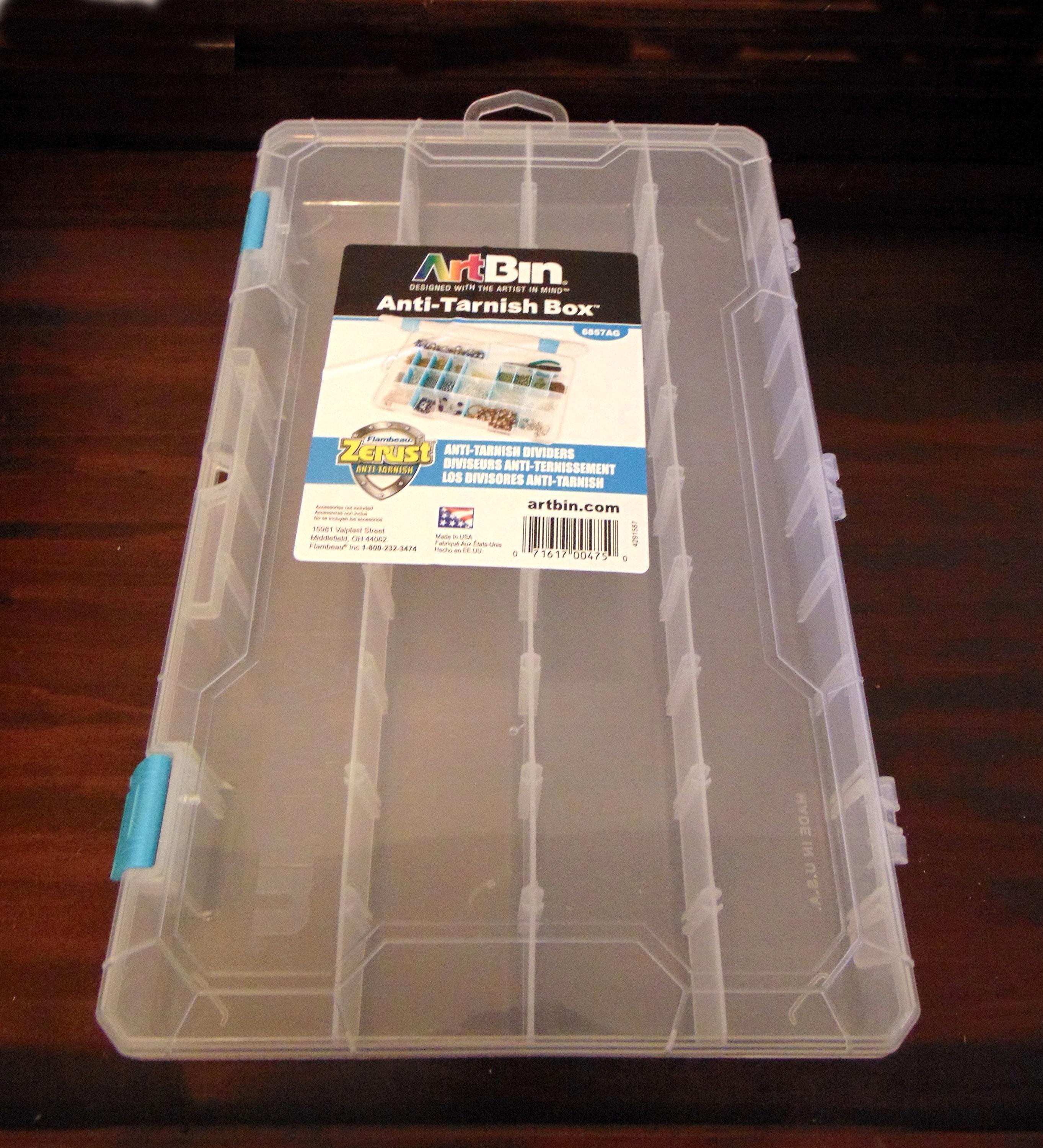 Large Anti Tarnish Box With 19 Adjustable Cells Compartments With ...