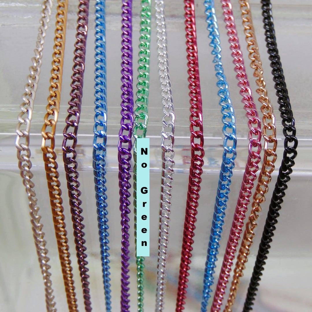 Colored Chain ~ Pick Your Colors ~ 6 Foot Lengths~ Anodized Aluminum ...