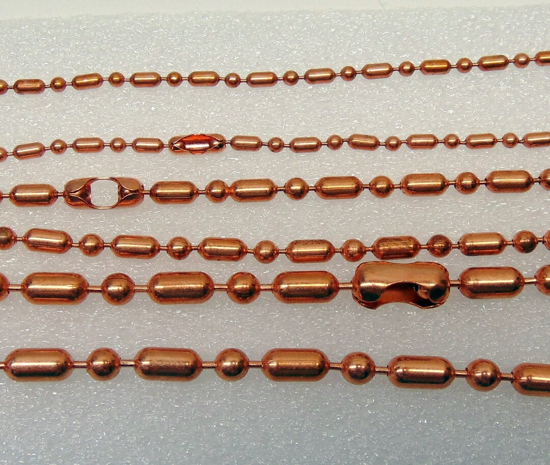 Pure COPPER Waist Chain ~ Ball and Bar Belly Chain ~ 3 Sizes ~ Natural ...