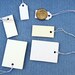 White Price Tags With Elastic String Sturdy Blank Paper Tag to Write on ...