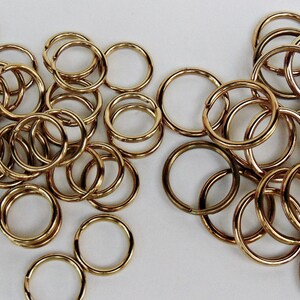 Solid Brass Split Rings 24mm (0.97") and 18mm (0.74") Non Corrosive No ...