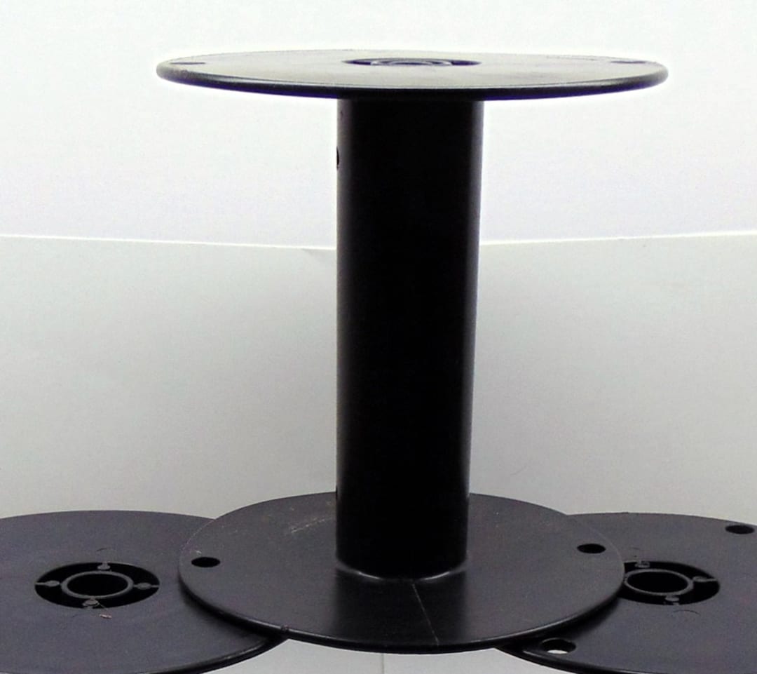 Large Empty Black Plastic Spool for Chain Cable Wire Paracord 6.75 ...