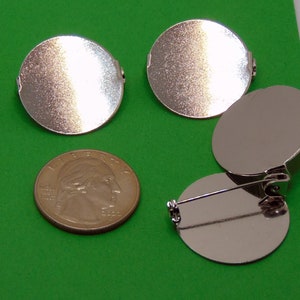 Round Pin Back 1" Disc ( 25mm) With 1 Inch Locking Bar You Glue-on ...