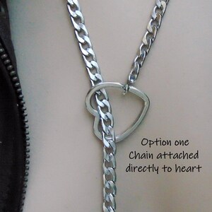Stainless Steel Slip Chain With Heart Loop ~ Sturdy Smooth Stainless ...