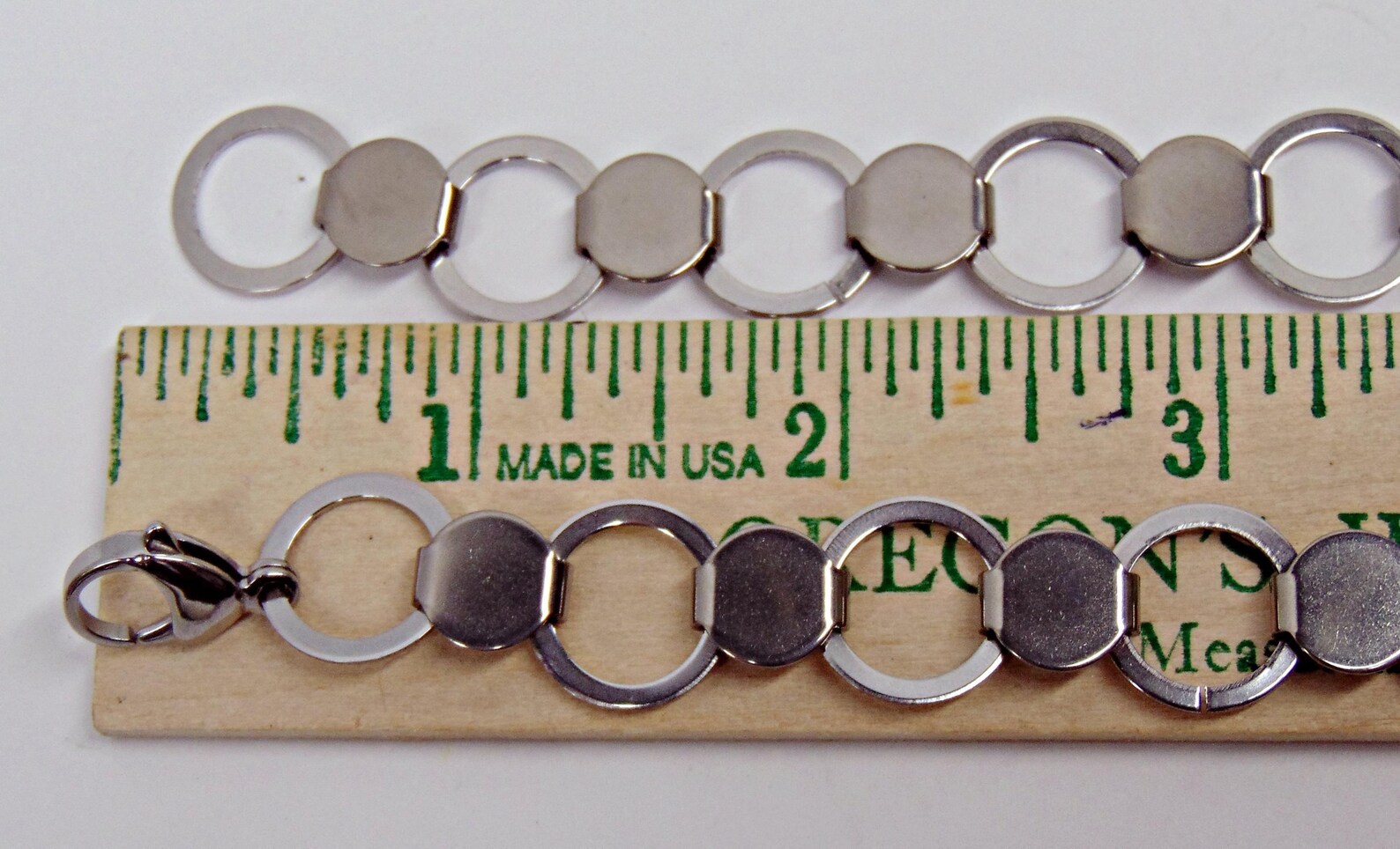 BRACELET BLANKS Forms ~ 9 Round PADS W/ Flat Connecting Loop Stainless ...