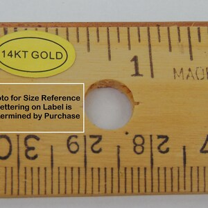Gold Foil Labels Marked 18KT GOLD Peel off Adhesive Labels Tags ~ Oval ...