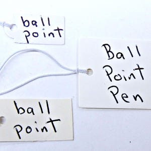 White Price Tags With Elastic String ~ Sturdy Blank Paper Tag to Write ...