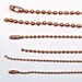 Pure COPPER Waist Chain ~ Round Ball ~ 3 Sizes Available ~ Natural ...