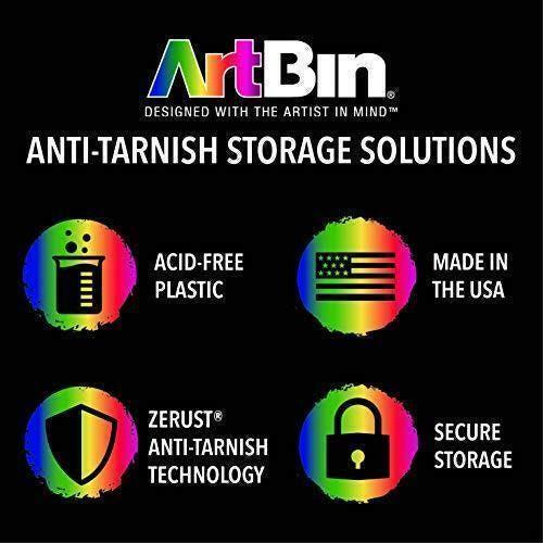 Large Anti Tarnish Box With 19 Adjustable Cells Compartments With ...