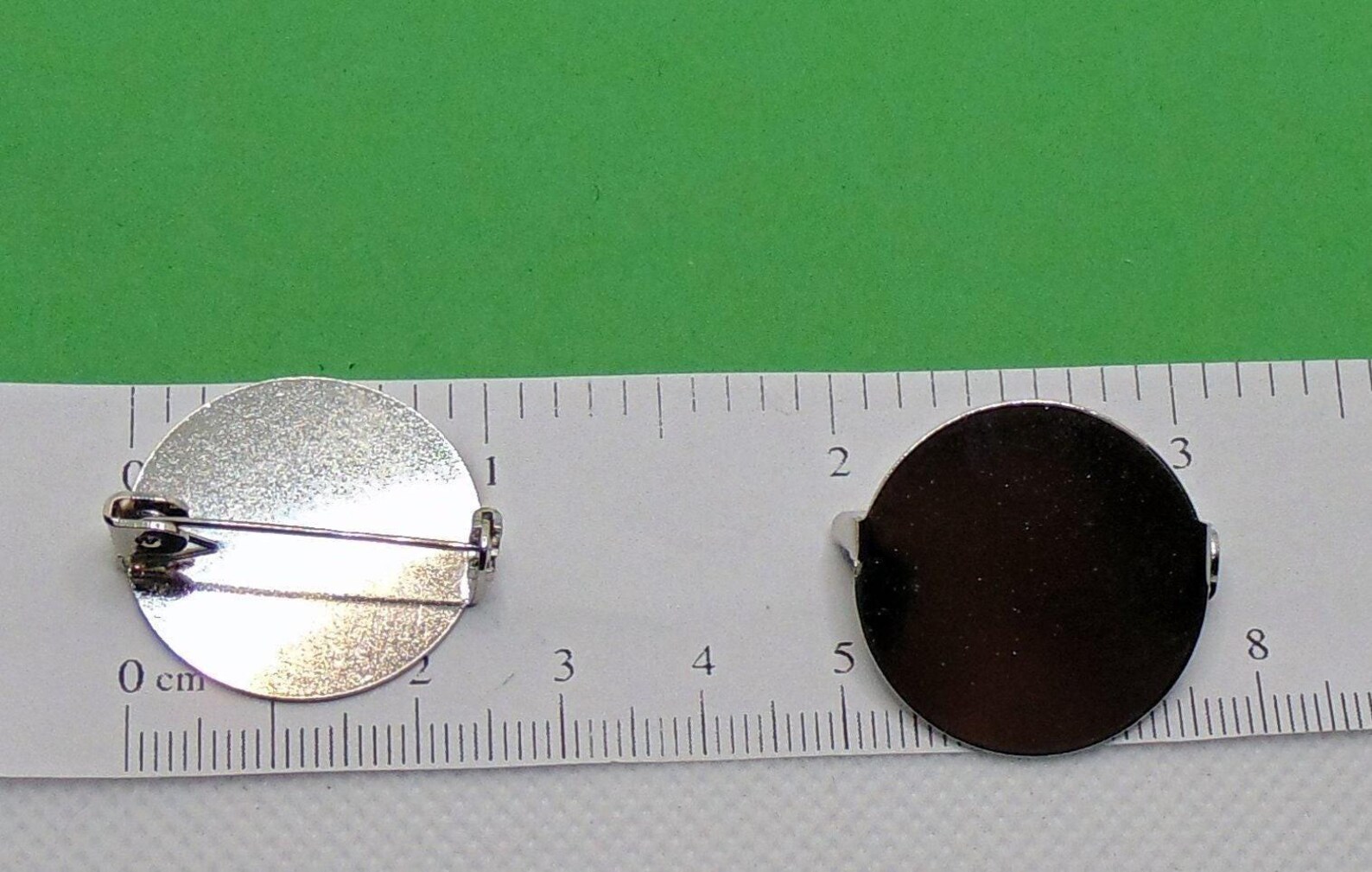 Round Pin Back 1" Disc ( 25mm) With 1 Inch Locking Bar You Glue-on ...