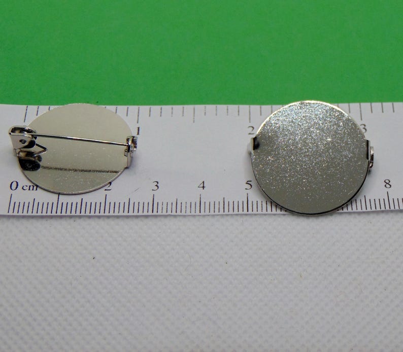 Round Pin Back 1" Disc ( 25mm) With 1 Inch Locking Bar You Glue-on ...