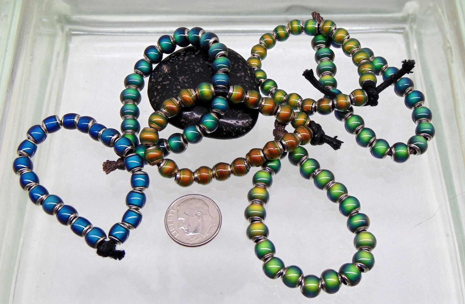 6mm Round Mood Beads ~ Lots of 5, 10, 20, 50 or 100 ~ Spacer or Focal ...
