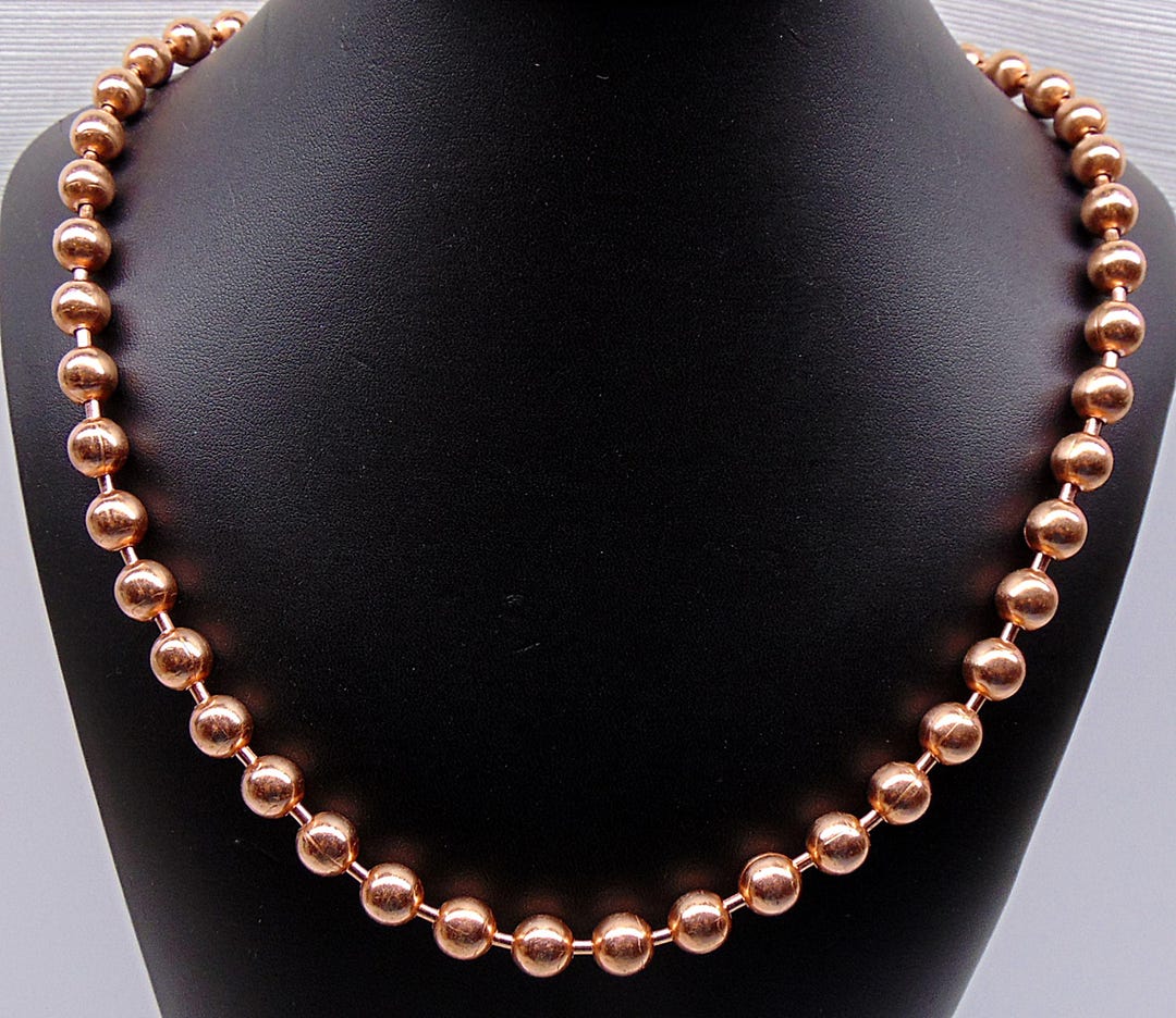 Super Chunky COPPER Ball CHAIN Necklace ~ Round 9.5mm Ball - Etsy
