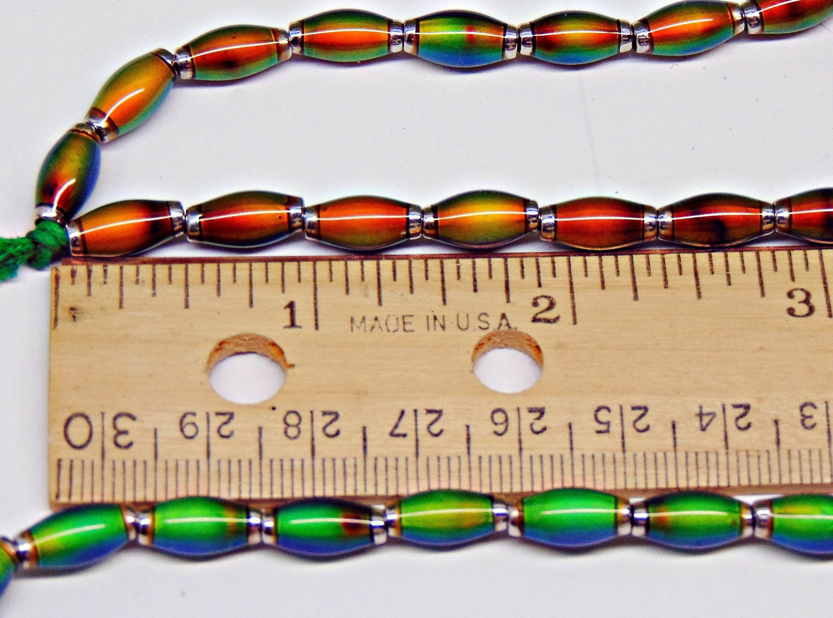Elliptical Mood Beads 5mm X 12mm ~ Lots of 5, 10, 20, or 50 ~ Torpedo ...