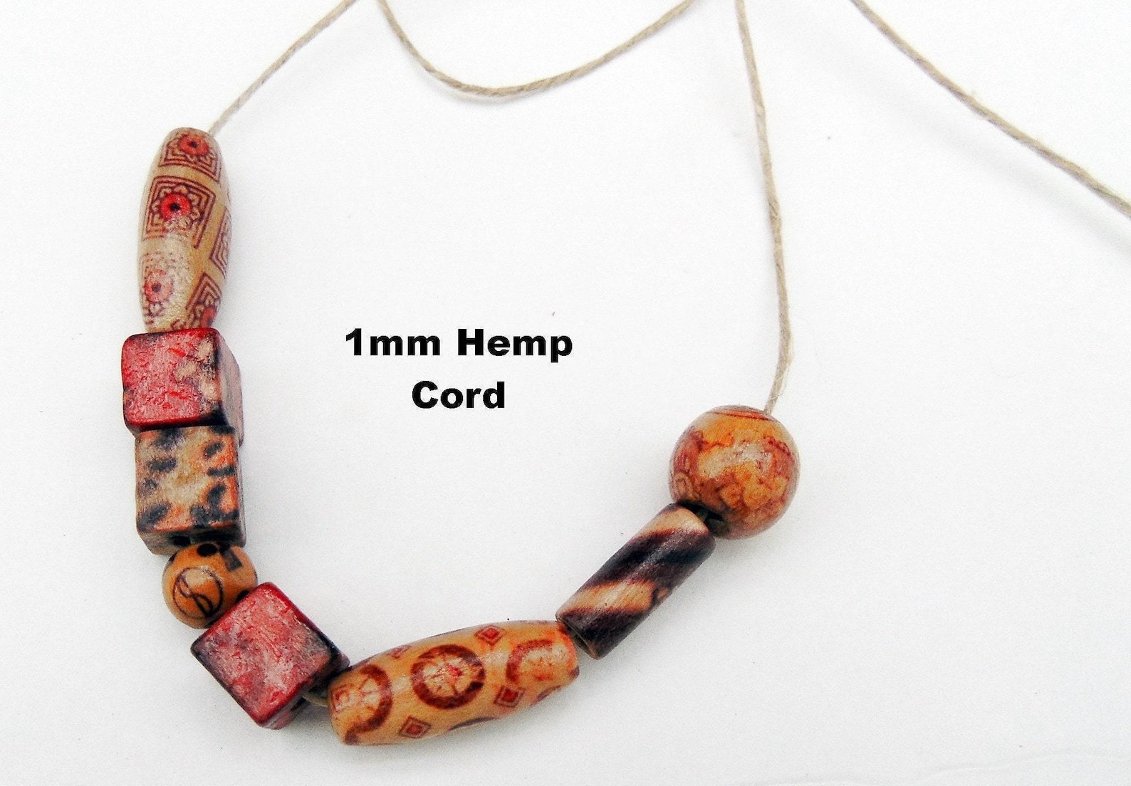 100 Wood BEADS ~ Mixed Shapes ~ Round ~ Tube ~ Oval ~cube Browns W ...