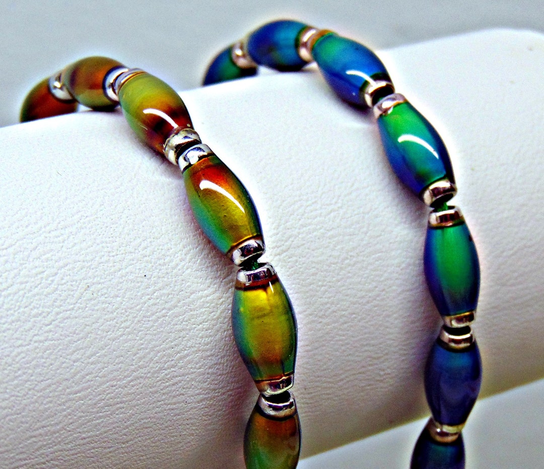Elliptical Mood Beads 5mm X 12mm ~ Lots of 5, 10, 20, or 50 ~ Torpedo ...