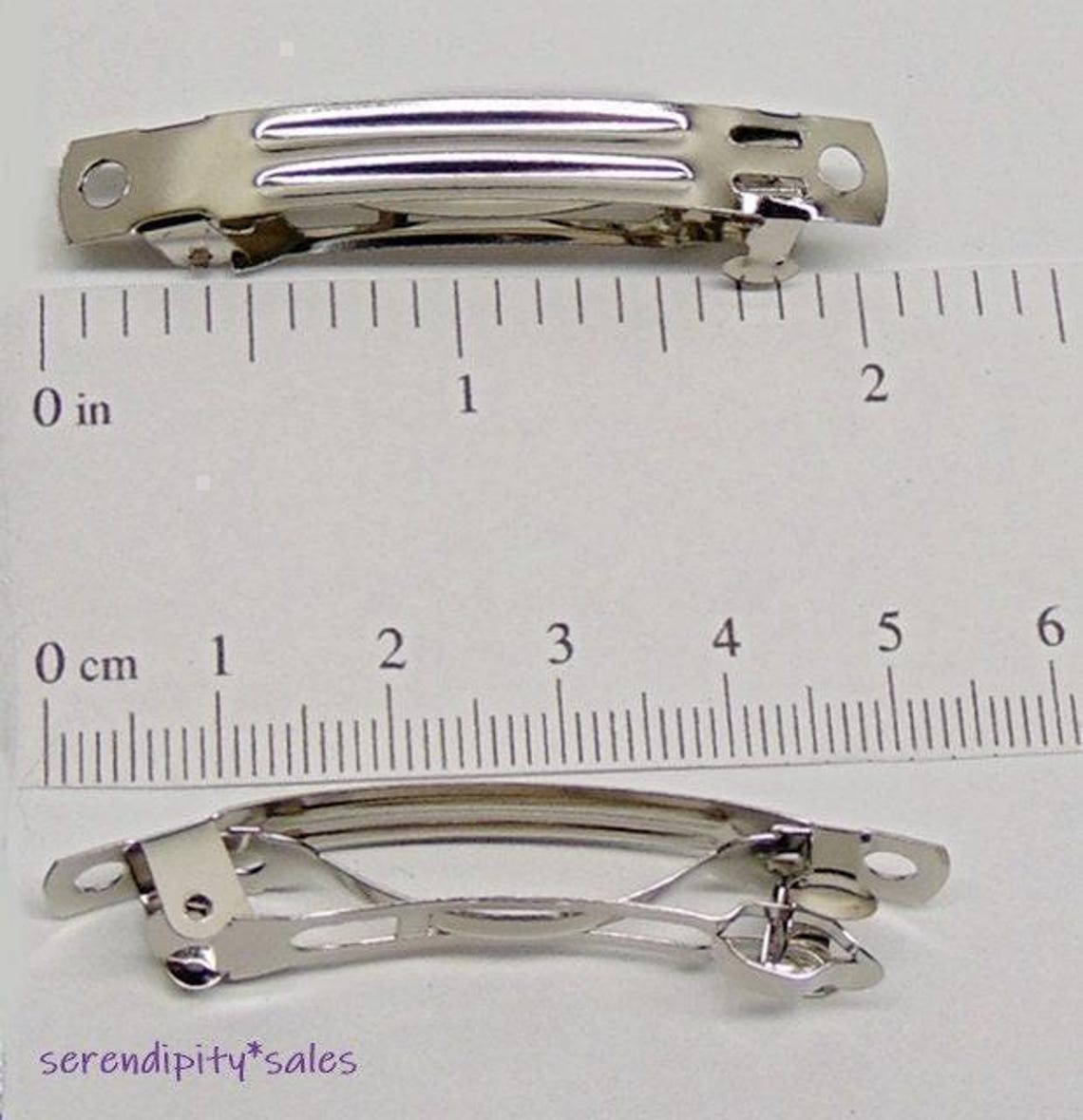 100 Hair BARRETTES Clip Findings You Pick! 30, 40, 50, 60, 76mm ...