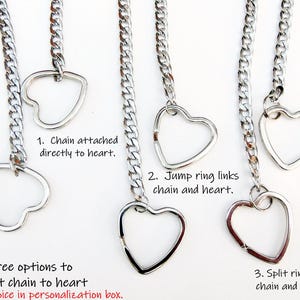 Stainless Steel Slip Chain With Heart Loop ~ Sturdy Smooth Stainless ...