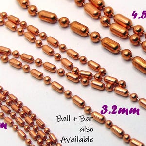 Pure COPPER Waist Chain ~ Round Ball ~ 3 Sizes Available ~ Natural ...