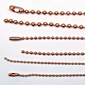 Pure COPPER Waist Chain ~ Round Ball ~ 3 Sizes Available ~ Natural ...