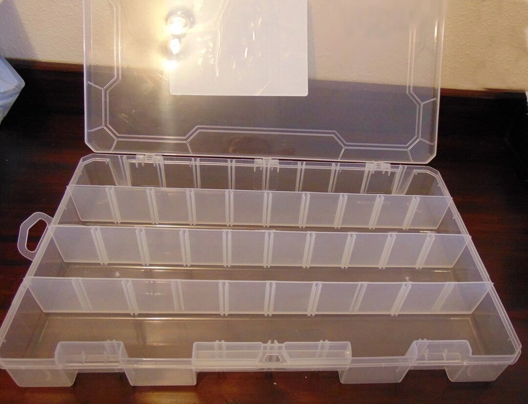 Large Anti Tarnish Box With 19 Adjustable Cells Compartments With ...
