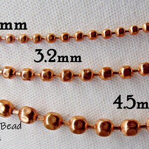 Pure COPPER Waist Chain ~ Round Ball ~ 3 Sizes Available ~ Natural ...
