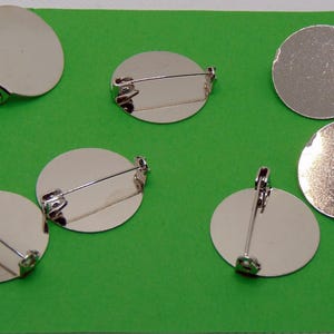Round Pin Back 1" Disc ( 25mm) With 1 Inch Locking Bar You Glue-on ...