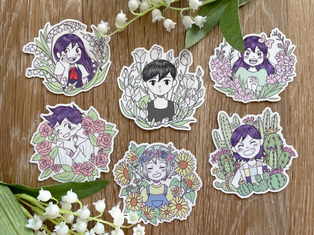 Omori Flower Stickers - Etsy