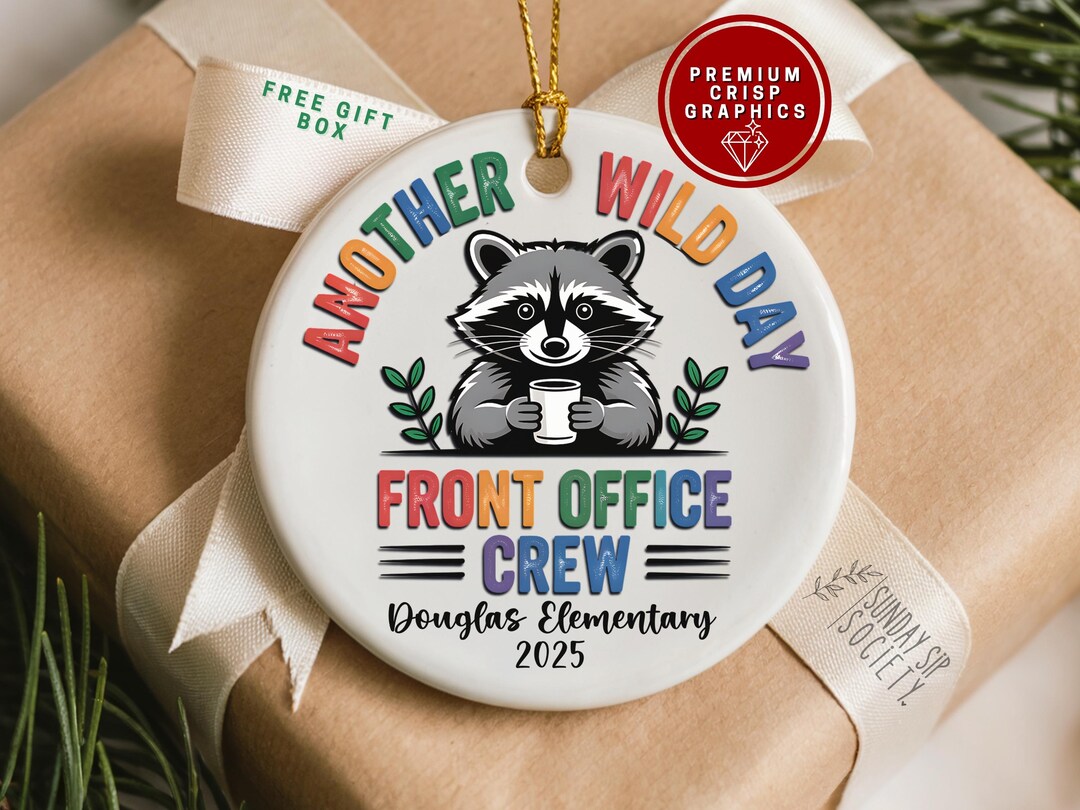 Front Staff Appreciation Ornament Elementary School Front Staff Crew ...