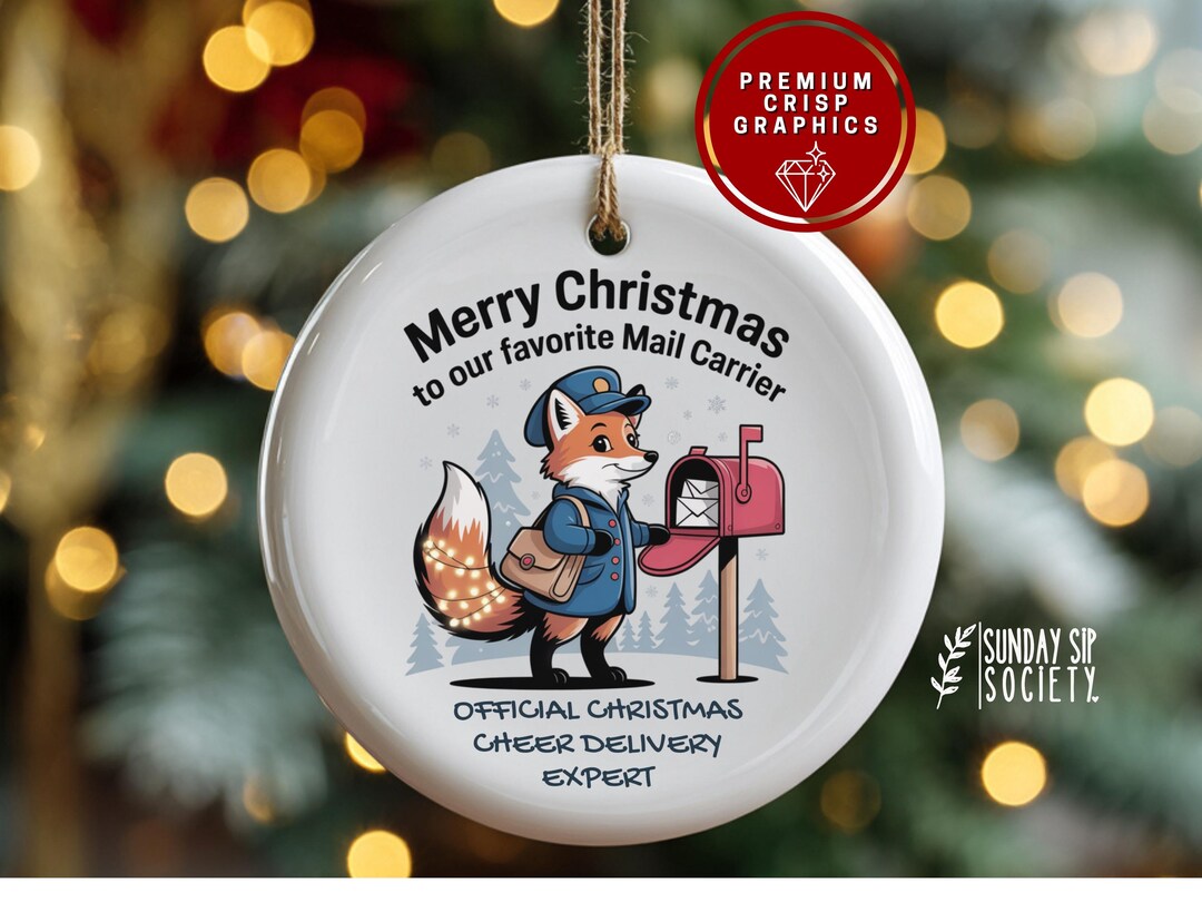 Custom Mailman Ornament Delivering More Gifts Than Santa Postal Worker ...
