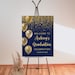 PRINTED or DIGITAL Navy Graduation Welcome Sign, Balloons Grad Party ...