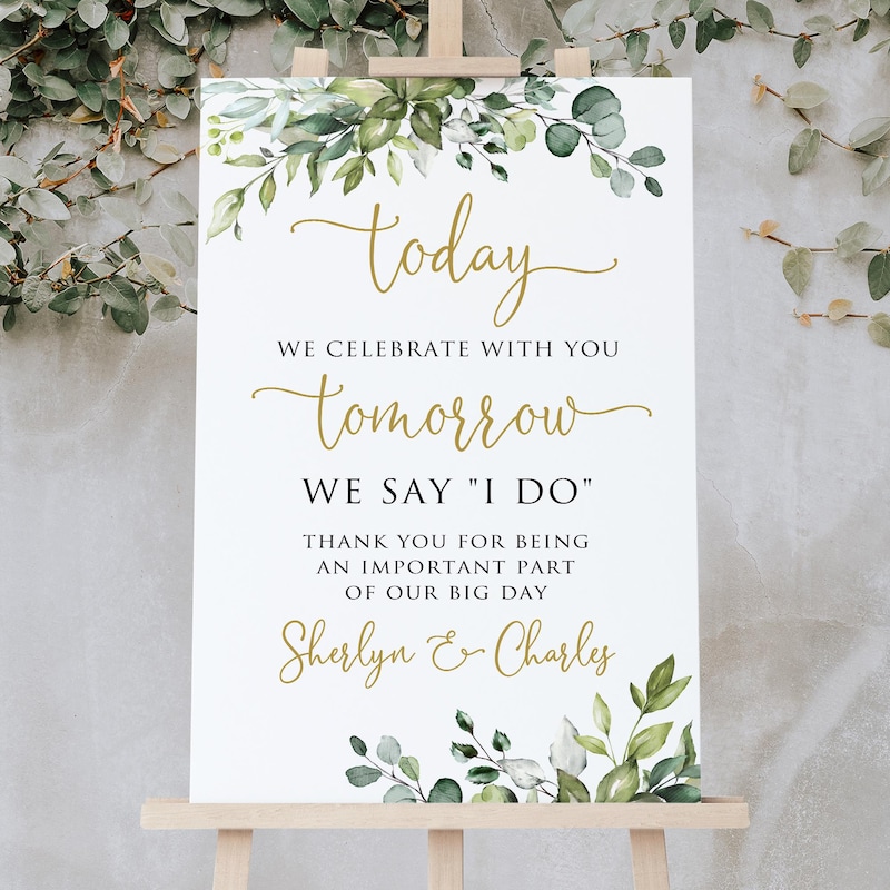 Rehearsal Dinner Signs - Etsy