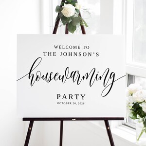 Modern Housewarming Party Welcome Sign Printed and Shipped, Foam Board ...