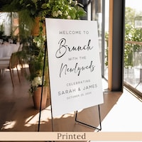 Hand Illustrated Post Wedding Brunch Sign, Template, Newlywed Brunch ...