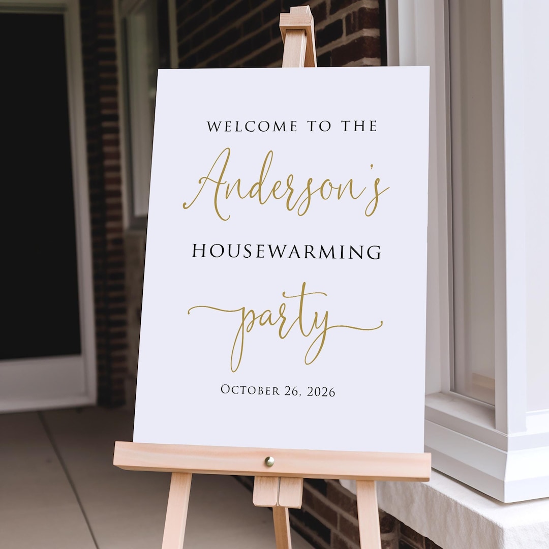 PRINTED Housewarming Welcome Sign, Foam Board or Poster Print, New Home ...