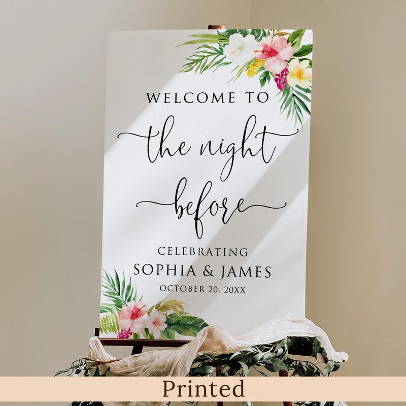 Tropical Wedding Sign - Etsy